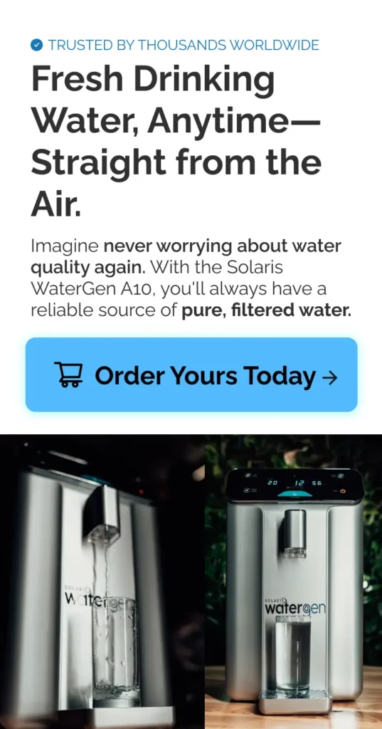 Solaris WaterGen A10 for USA – Water Gen